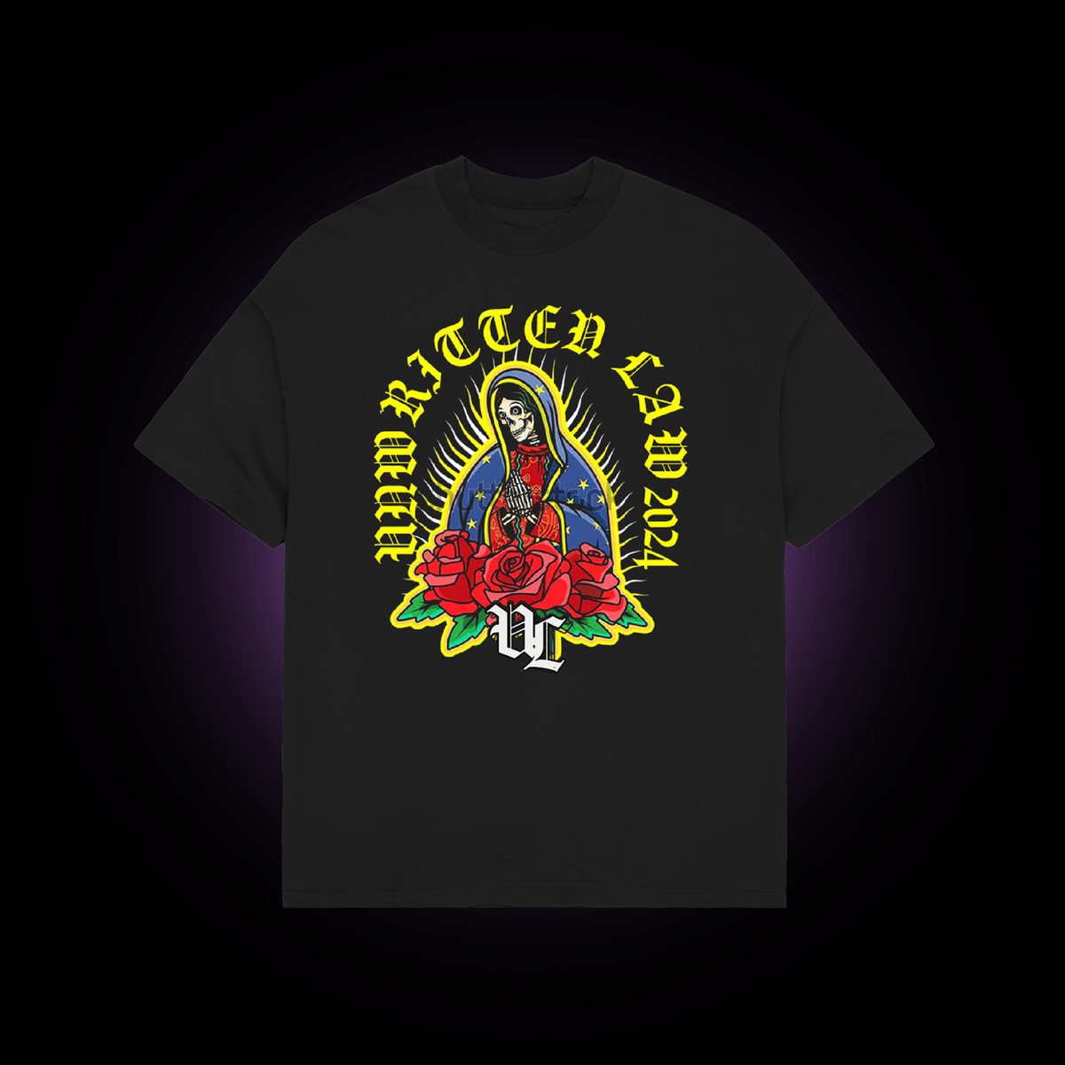 Virgin Mary Tee (Black) – Unwritten Law Official